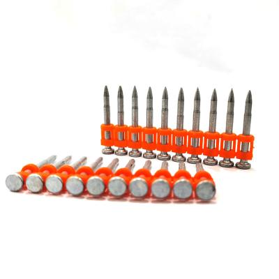 China Tianjin 22mm Galvanized Steel Collated Pin Nail Gun with Flat Head and Fluted Shank for sale