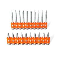 China Tianjin 22mm Galvanized Steel Collated Pin Nail Gun with Flat Head and Fluted Shank for sale