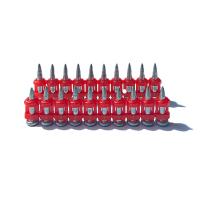 China Decoration and Construction Building Steel Concrete Nail Supplies Red Collated Stripe Gas for sale