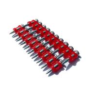 China Decoration and Construction Building Steel Concrete Nail Supplies Red Collated Stripe Gas for sale