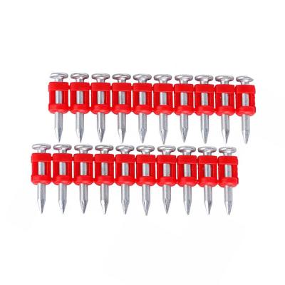 China 6.3mm Head Diameter High Hardness Electro Galvanized Steel Nails Gas Pins for Concrete for sale