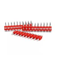 China 6.3mm Head Diameter High Hardness Electro Galvanized Steel Nails Gas Pins for Concrete for sale