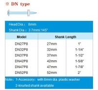 China Smooth Shank High Speed Drive Pin Concrete Steel Nails DN47 DN52 for Strong Fastening for sale