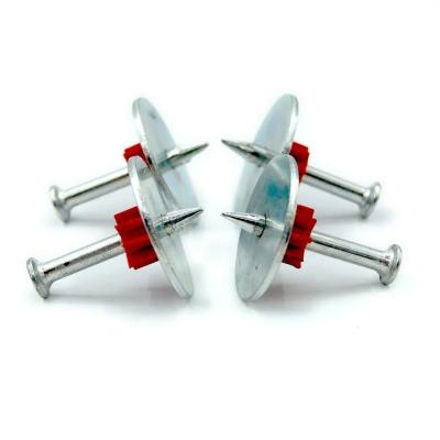China 7.6mm Head Diameter 25mm Steel Washer High Speed Steel Nails for PDW Concrete Pins for sale