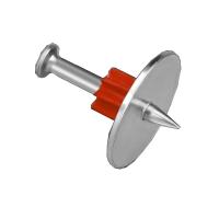 China Building Construction Material Fixing High Speed PDW Pins Concrete Steel Nails with 25mm Steel Washer ISO Standard for sale