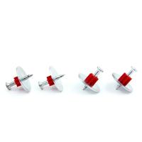 China Building Construction Material Fixing High Speed PDW Pins Concrete Steel Nails with 25mm Steel Washer ISO Standard for sale