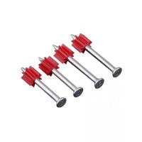 China NS301 301T PD Nails with Red Flute Smooth Shank 60 Steel Shooting Concrete Nails for sale