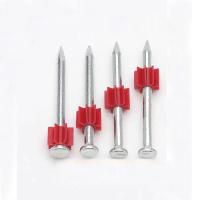 China NS301 301T PD Nails with Red Flute Smooth Shank 60 Steel Shooting Concrete Nails for sale