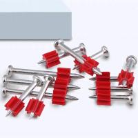 China NS301 301T PD Nails with Red Flute Smooth Shank 60 Steel Shooting Concrete Nails for sale