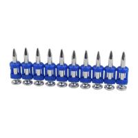 China GB Standard Flat Head Plastic Strip Nails for Concrete Gas Concrete Strip Steel Nails for sale