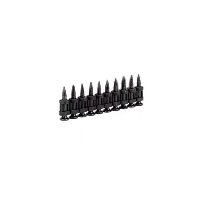 China 3.0mm Shank Diameter Black Steel Concrete Nails for Gas Nail Gun Heavy-Duty Fasteners for sale