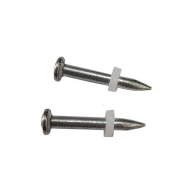 China High Hardness Steel Shooting Nails with 3.7mm Shank Diameter and Plastic Washers for sale