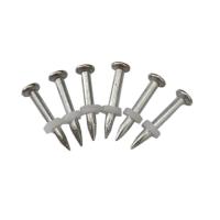 China High Hardness Steel Shooting Nails with 3.7mm Shank Diameter and Plastic Washers for sale