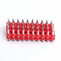 China 6.3mm Flat Head Gas Concrete Nails Plastic Strip Fasteners for Construction Materials for sale