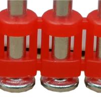 China 6.3mm Flat Head Gas Concrete Nails Plastic Strip Fasteners for Construction Materials for sale