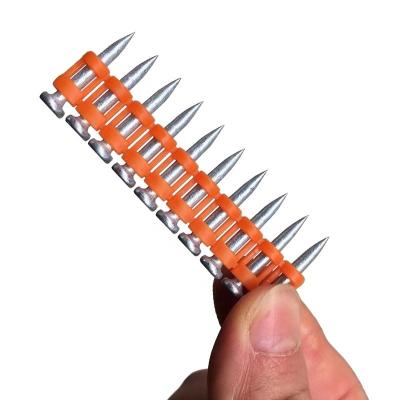 China Electric Galvanized Smooth Shank Steel Nails for Hard Concrete and Metal Best Choice for sale
