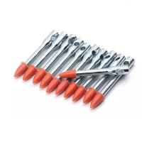 China Concrete Fasteners High Speed Eyelet Drive Pins with Actuate Hats and Flat Head Design for sale