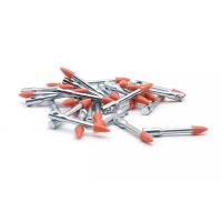China Concrete Fasteners High Speed Eyelet Drive Pins with Actuate Hats and Flat Head Design for sale