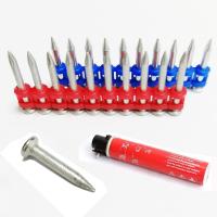China Gas Actuated Nailer Fastening Pins with Galvanized Hardened Steel Concrete Nails for sale