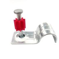 China 7.6mm Head Diameter Pin Clip Nail One Hole Conduit Strap for Secure Attachment to Concrete for sale