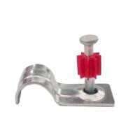 China 7.6mm Head Diameter Pin Clip Nail One Hole Conduit Strap for Secure Attachment to Concrete for sale