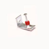 China Flute Top Hat and Right Angle Ceiling Clip PK32 Head Drive Pin .300 Shank Diameter for sale