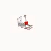 China Flute Top Hat and Right Angle Ceiling Clip PK32 Head Drive Pin .300 Shank Diameter for sale
