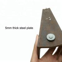 China Smooth Shank Electro Galvanized PDW Type Concrete Nail with 25mm Metal Washer for sale
