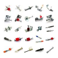 China Concrete Nail with Smooth Shank Type 300 Head Drive Pin and 25mm Metal Washer for sale
