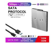 China Ultra Fast 2.5inch  Solid State Portable External Hard Drive With 5gbps Speed for sale