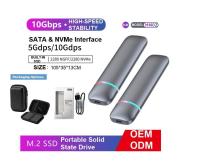 China High Speed RGB Built In External SATA SSD Drive 10gbps With Colorful Ambiance Lights for sale