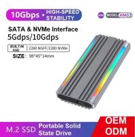 China Customized RGB PSSD Drive 1tb 2tb 4tb Nvme Ngff Portable External SATA SSD for sale