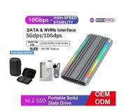 China Customized RGB PSSD Drive 1tb 2tb 4tb Nvme Ngff Portable External SATA SSD for sale