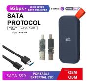 China Fast Speed SATA Built In SSD Portable Hard Drive 5gbps Custom And Free Mold Opening for sale