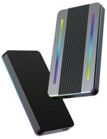 China RGB Lighting Effect M. 2 SSD Mobile SSD Supports SATA and Mvne Protocols5gbps/10gbps Transmission Rate Glass Panel with Seven Colours RGB Light Effect for sale