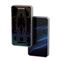 China RGB Lighting Effect M. 2 SSD Mobile SSD Supports SATA and Mvne Protocols5gbps/10gbps Transmission Rate Glass Panel with Seven Colours RGB Light Effect for sale