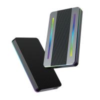 China RGB Lighting Effect M. 2 SSD Mobile SSD Supports SATA and Mvne Protocols5gbps/10gbps Transmission Rate Glass Panel with Seven Colours RGB Light Effect for sale