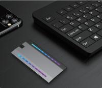 China RGB Lighting Effect M. 2 SSD Mobile SSD Supports SATA and Mvne Protocols5gbps/10gbps Transmission Rate Glass Panel with Seven Colours RGB Light Effect for sale
