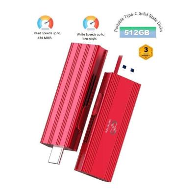 China Wholesale Portable Type-C Solid State Disks Sk USB 3.2 Flash Drive Provides a Read Speed of up to 550MB/S and a Write Speed of 520MB/S 512GB for sale