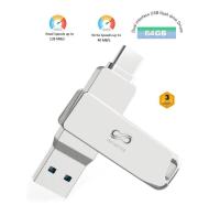 China OEM Dual Interface USB C+USB3.2  256GB USB Flash Drive Wide Compatibility for sale