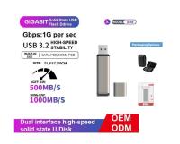 China ODM Portable Type-C Solid State Disks Sk USB 3.2 Flash Drive Provides a Read Speed of up to 550MB/S and a Write Speed of 1000MB/S 256GB SATA and Nvme for sale