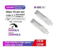 China Fast Speed Usb C SSD Flash Drive 1tb USB 3.2 Flash Drive High Performance for sale