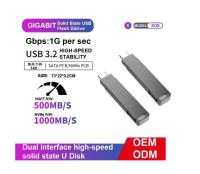 China SATA Nvme 1tb Usb Flash Drive Read Speed Of Up To 550MB/S And A Write Speed Of 1000MB/S for sale