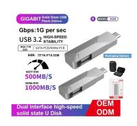 China Efficient 2tb Usb C Flash Drive Read Speed Of Up To 550MB/S And A Write Speed Of 520MB/S for sale
