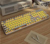 China Retro Punk Mechanical RGB Keyboard Cool PC Keyboard Ergonomic Design for sale