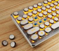 China Retro Punk Mechanical RGB Keyboard Cool PC Keyboard Ergonomic Design for sale