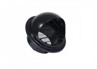 China 100mm Black Spherical outdoor grills for air intake or exhaust through the facade air vents louvers stainless steel for sale