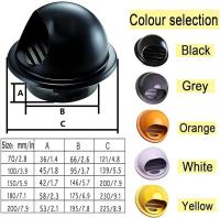 China 100mm Black Spherical outdoor grills for air intake or exhaust through the facade air vents louvers stainless steel for sale