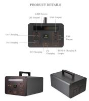 China Rechargeable Lifepo4 Battery Generator Powerstation 1000 Wh 150w 350W 500wh For Electric Car for sale