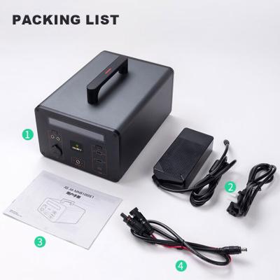 China OEM DC/AC 220v Backup Battery Generator Camping Powerstation 500wh 600W 700W 1000W for sale
